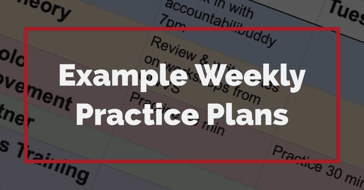 Weekly Practice Plans – Signup - SwingLiteracy.com