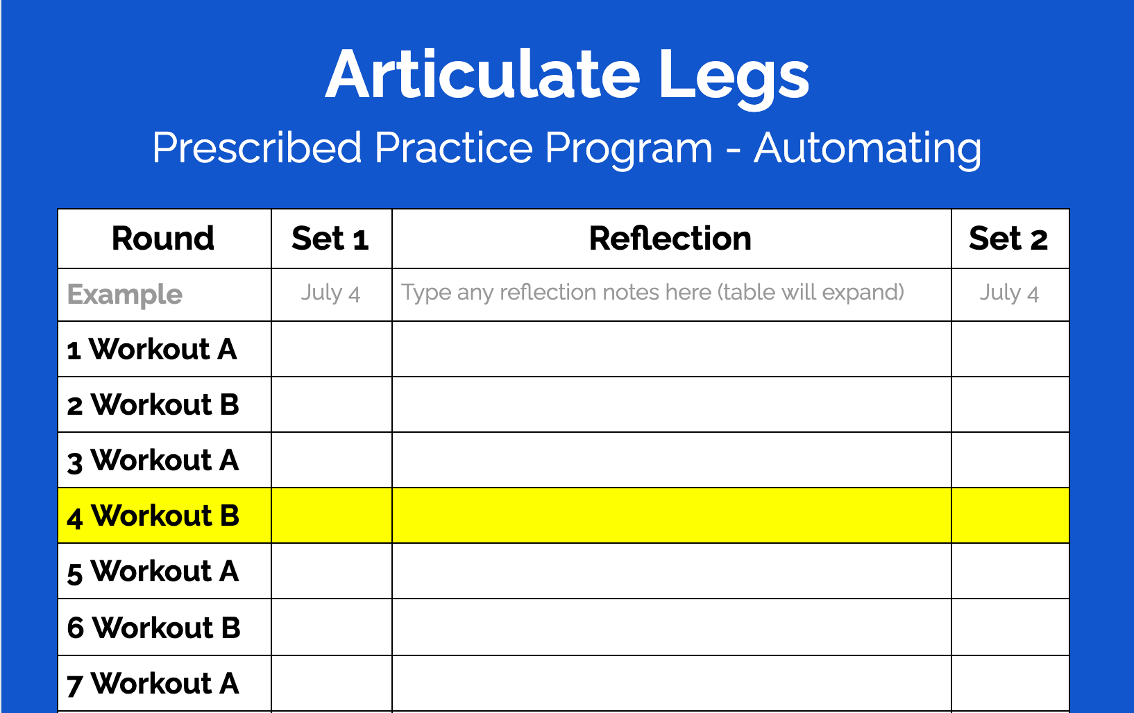 ARTICULATE LEGS WORKOUT - SwingLiteracy.com