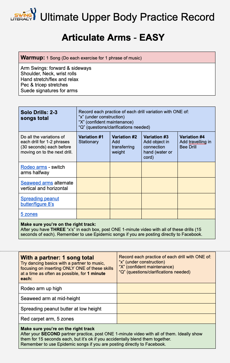 Clone of Workout - SwingLiteracy.com
