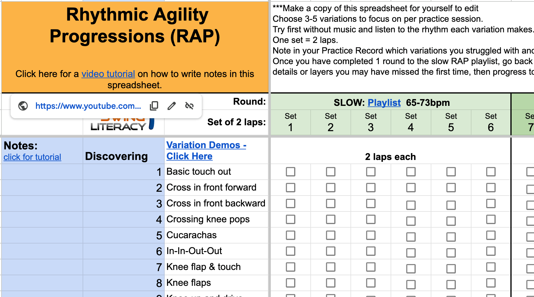 How to use the RAP - SwingLiteracy.com